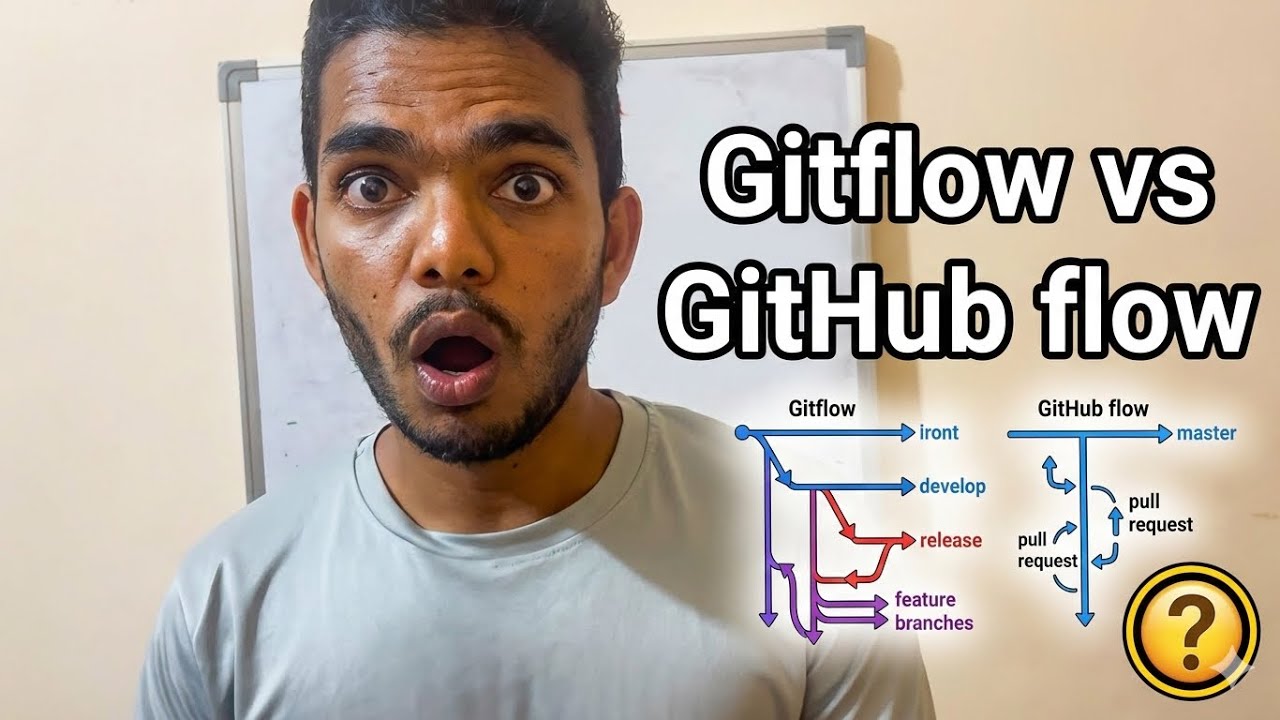 GitFlow and GitHub flow simplest explanation #devops #git #github 