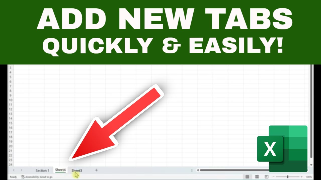 How to ADD NEW WORKSHEET TABS in Excel (Quick & Easy Ways)