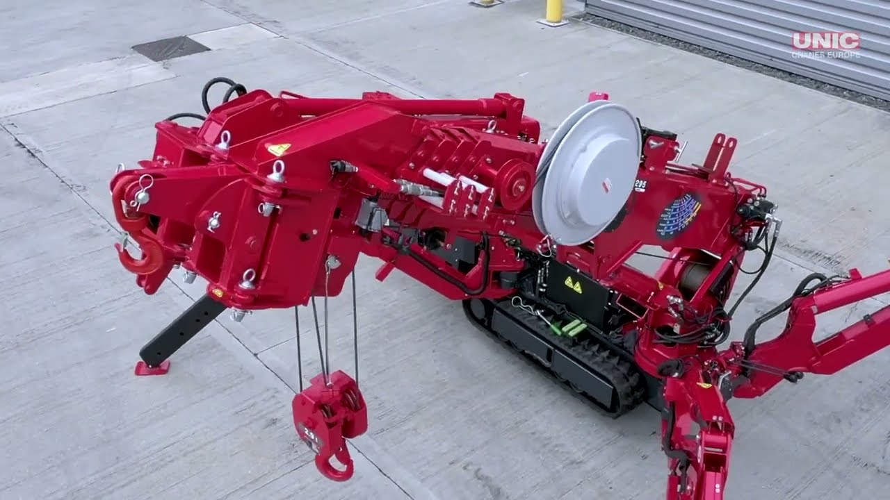UNIC URW-295-2 with Hydraulic Fly Jib from UNIC Cranes Europe