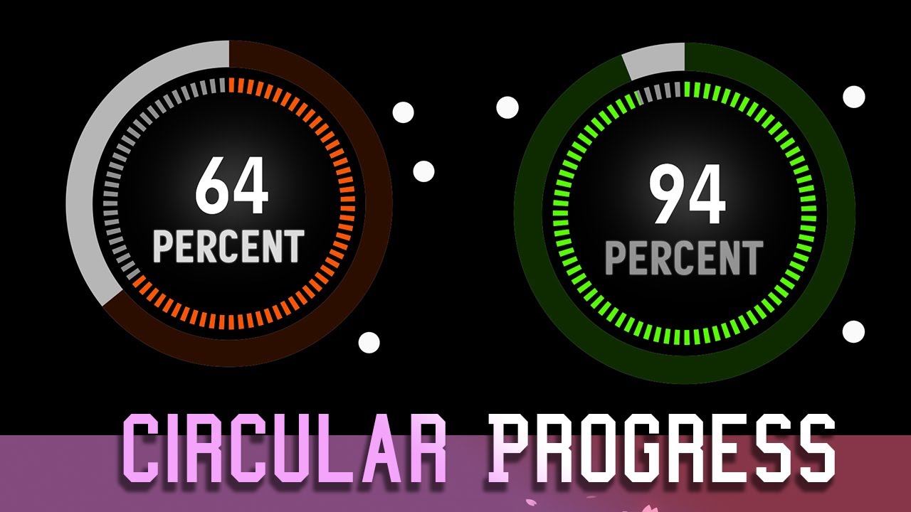 #Circular Progress Bars | Royalty Free Footage | Motion Graphics | Free  Dynamic Animation