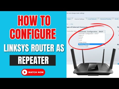 How to configure linksys router as repeater?