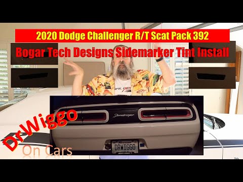 Putting Bogar Tech Designs Sidemarkers Tint Kit on my 2020 Dodge Challenger R/T Scat Pack 392