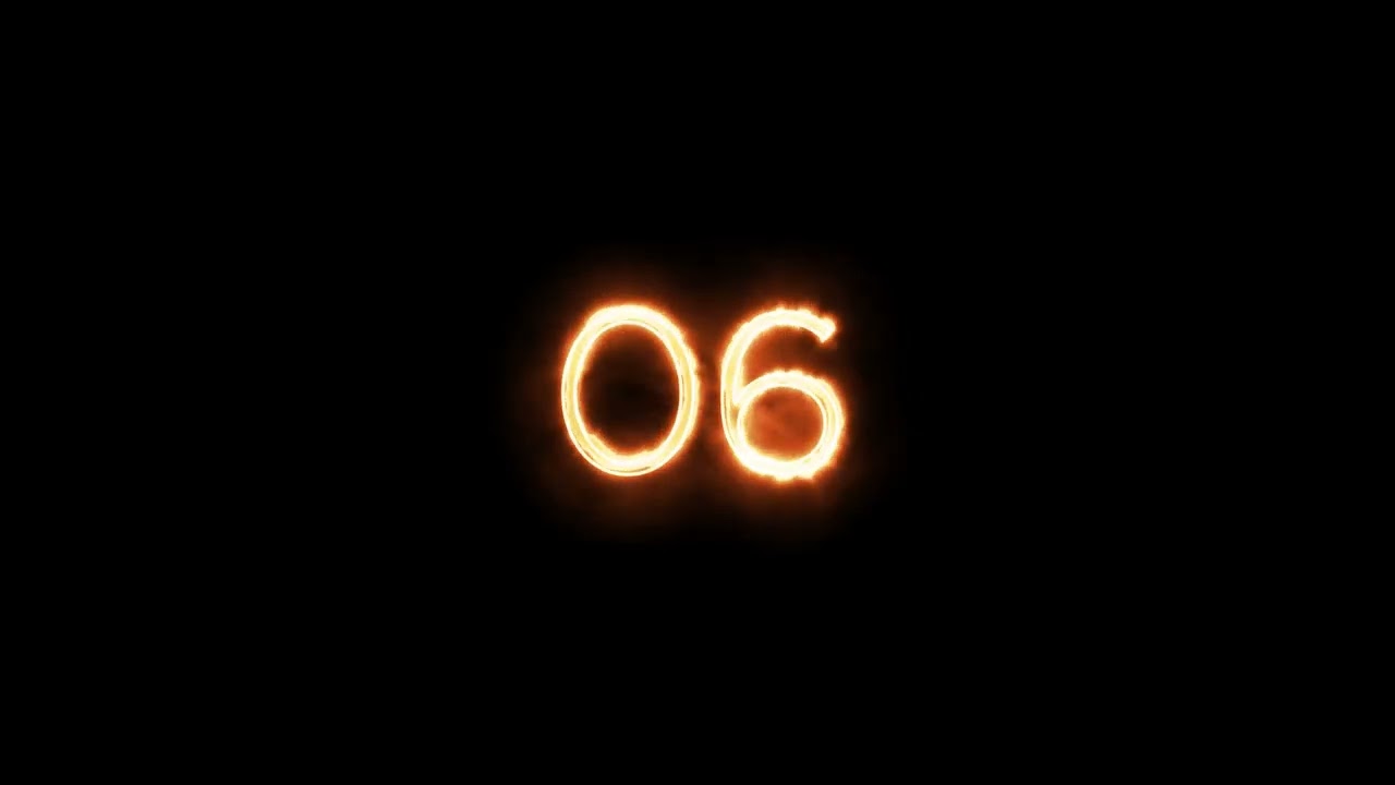 10 Second Heavy Flame Countdown Fire | Intense Fire Effects