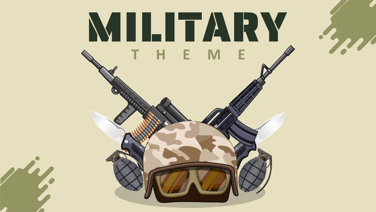Military Theme Animated PPT Template