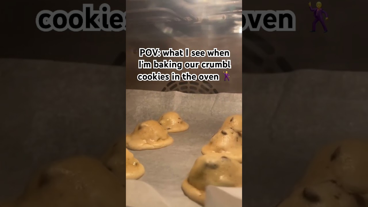 POV: Baking our Crumbl cookies 🍪 #crumblcookies #crumblecookies #shorts #trendingshorts