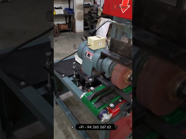 Automatic Flat Deburring Grinding Machines - Ramato 150 X 2000MM ( 6" X 80" ) 3 HP X 4 HEAD ...