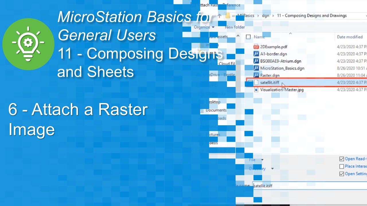 6 Attach a Raster Image