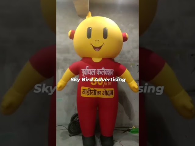 Inflatable Character Balloons - Nylon Red Inflatable Standing Cartoon ...