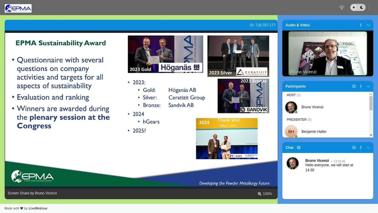 Powder Metallurgy in the Green Transition Webinar 2025