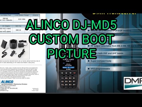 ALINCO DJ-MD5 - Custom Boot Picture