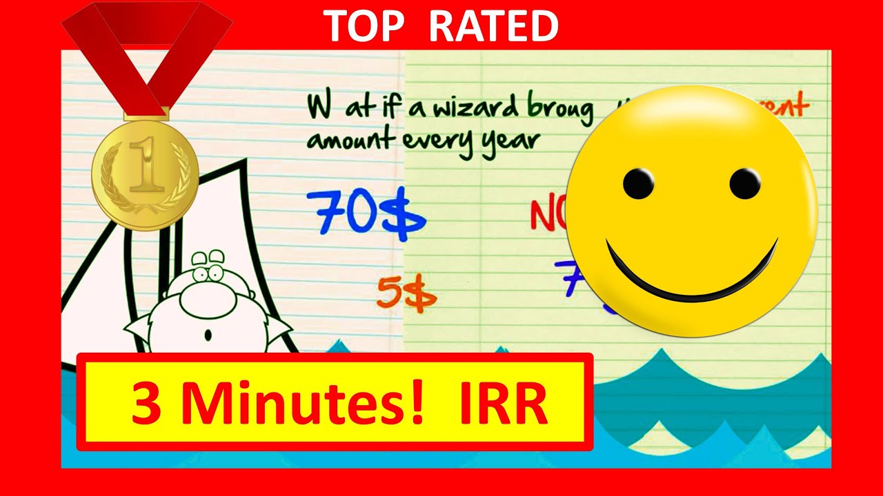 🔴 3 Minutes! Internal Rate of Return IRR Explained with Internal Rate of Return Example