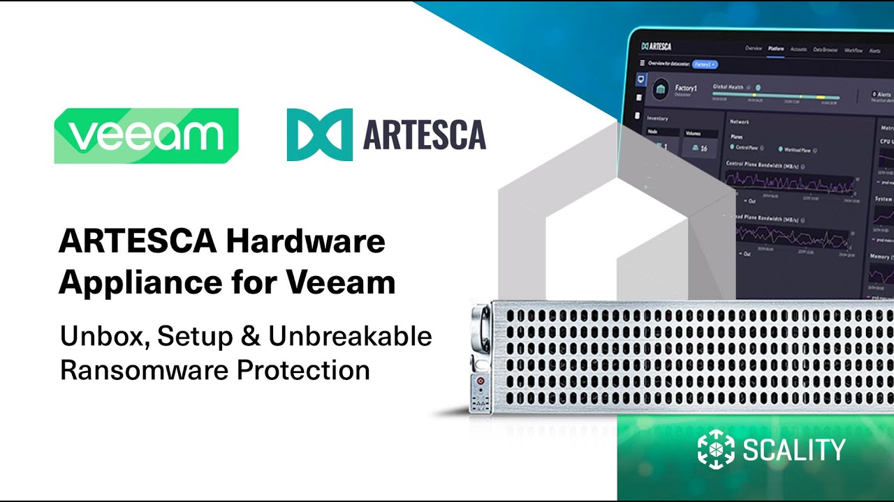 ARTESCA Hardware Appliance for Veeam: Unbox, Setup & Unbreakable Ransomware Protection