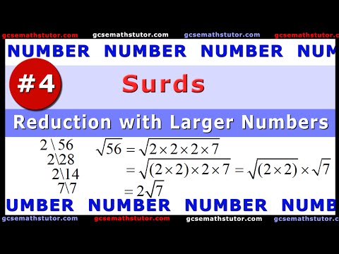 Surds #4 - Reduction with Larger Numbers