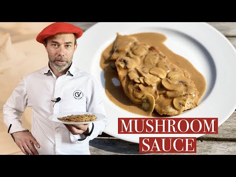 Traditional french recipe of MUSHROOM SAUCE I Chef Vivien