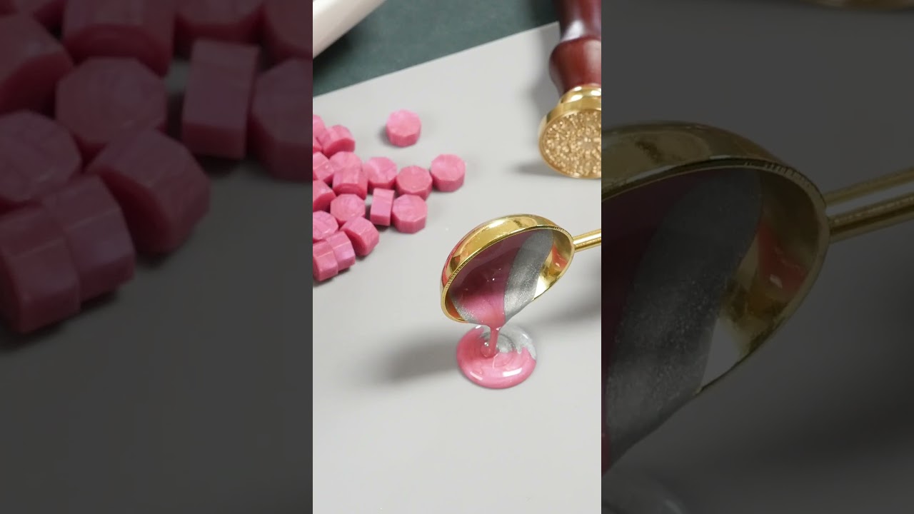 Mix your wax seal bead colors! #waxseal #craft