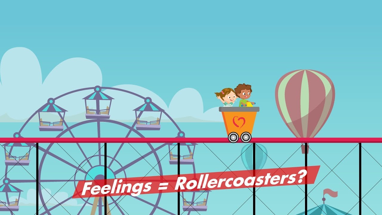 How are feelings like a rollercoaster?