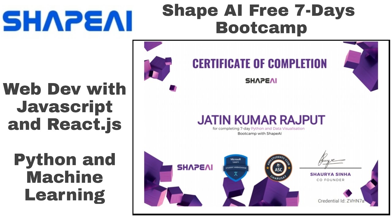 Web Development and Python and Machine Learning Free Bootcamp with Certificates | JKR Updates