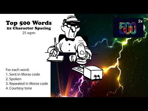 2x Character Spacing - Top 500 Words - 25wpm