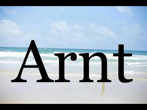 How To Pronounce Arnt🌈🌈🌈🌈🌈🌈Pronunciation Of Arnt