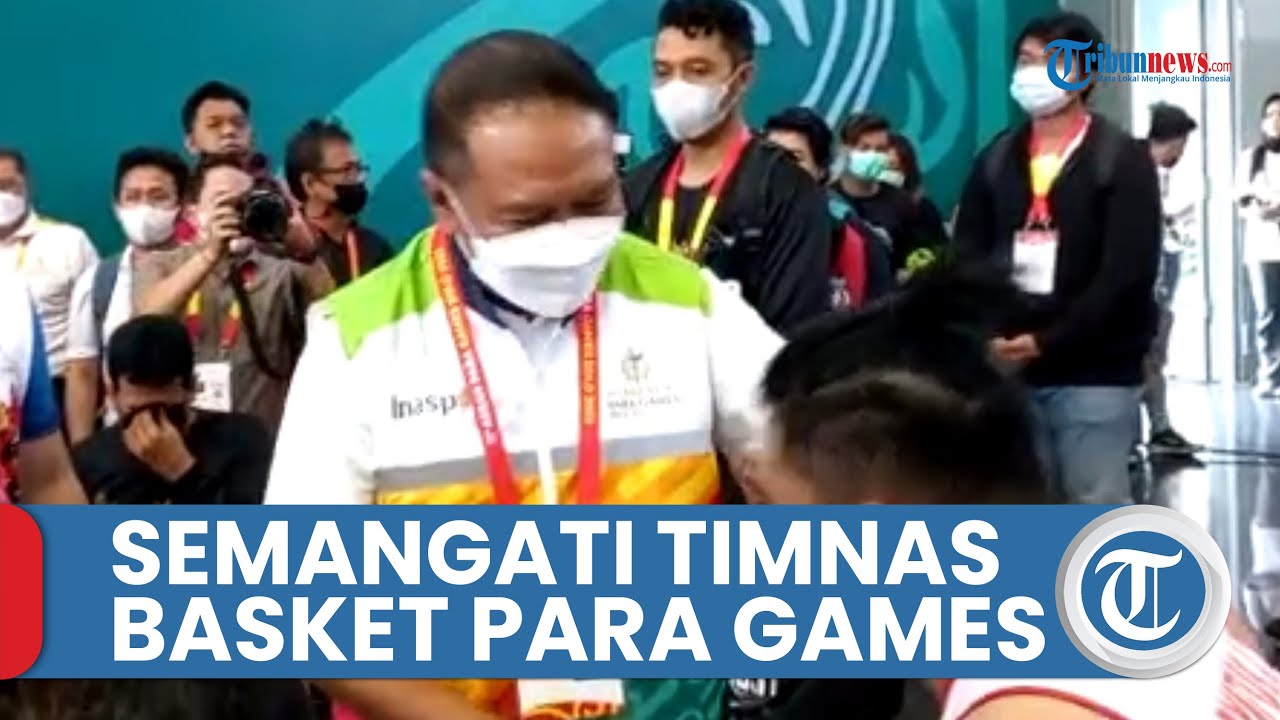 Menpora Amali Semangati Tim Basket Kursi Roda 3x3 di Ajang ASEAN Para Games 2022 - Tribun Video
