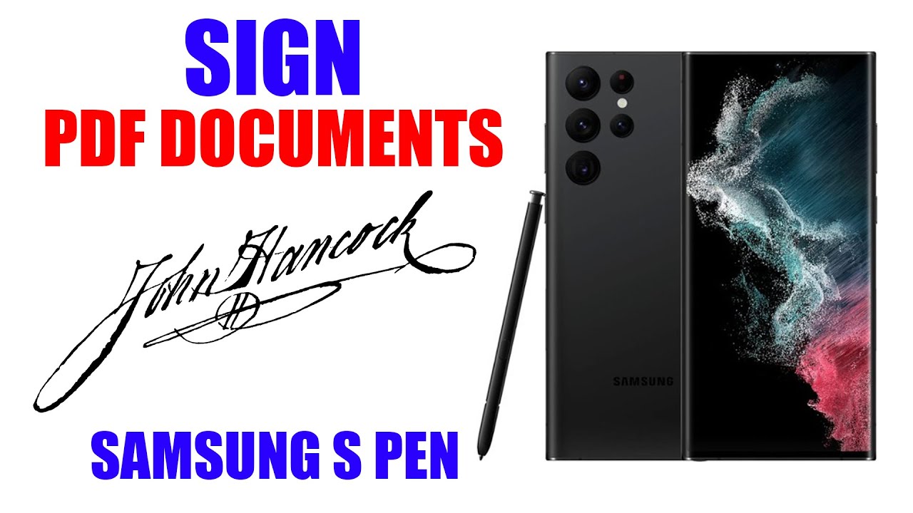 How to Sign PDF Document/Contract Using S Pen with Galaxy S22 Ultra [ Or Other Samsung Smart Phone ]