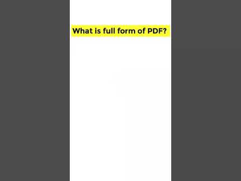 What is Full Form of PDF? | gk by param | gk short video #shorts #backtobasics #gk #viral #gkbyparam