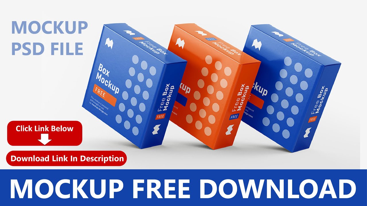 Box mockup psd file free download  | Free  box mockup psd download | packaging mockup free download