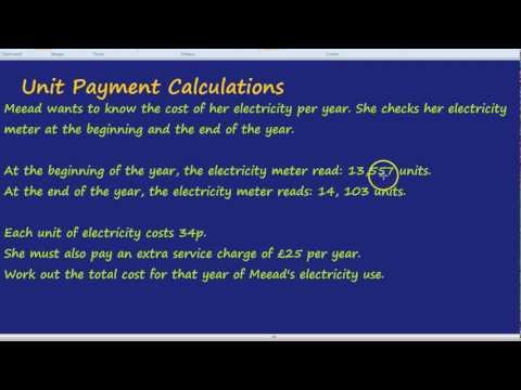 Unit Payment Calculations