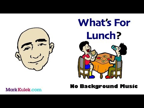 What's For Lunch? | Lunchtime Meal | English Speaking Practice | ESL | Learn The Basics