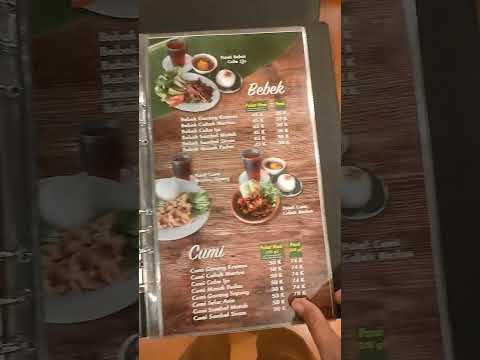 DAFTAR MENU DI RUMAH MAKAN KAMPUNG KECIL SEMARANG