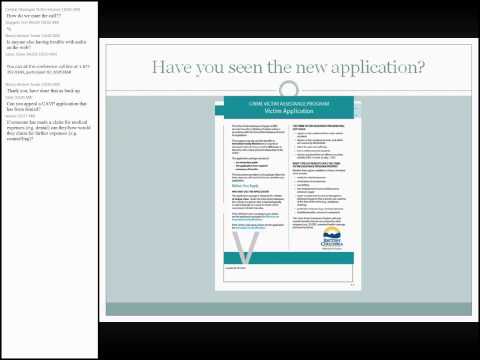 Crime Victim Assistance Program Webinar
