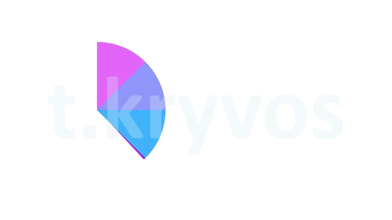 3d render animation of pie chart