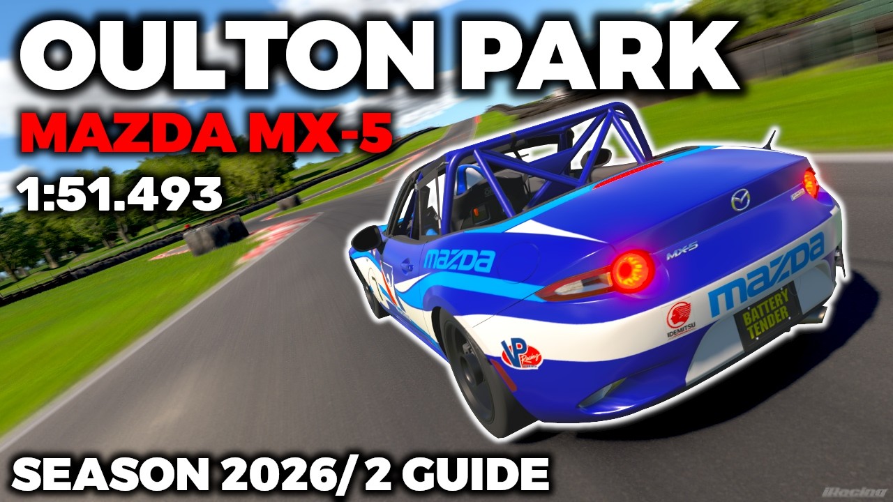 iRacing Guide MX5 Oulton Park International FIXED Setup - 1:51,493