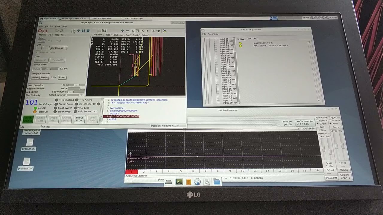 Ignored Arc Ok - Linuxcnc
