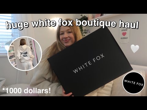 HUGE WHITE FOX BOUTIQUE HAUL + try on!