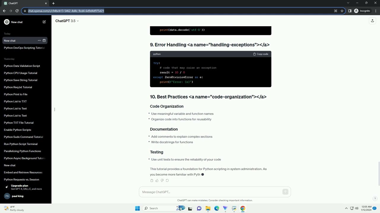 python scripting tutorial for system administrator