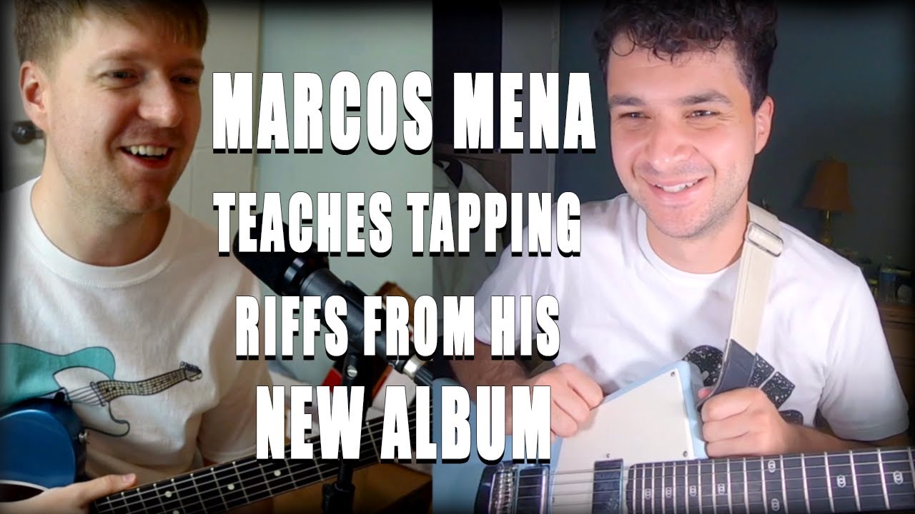Marcos Mena (Standards) Teaches Me Tapping Riffs From His New Album And Makes Me Look Bad