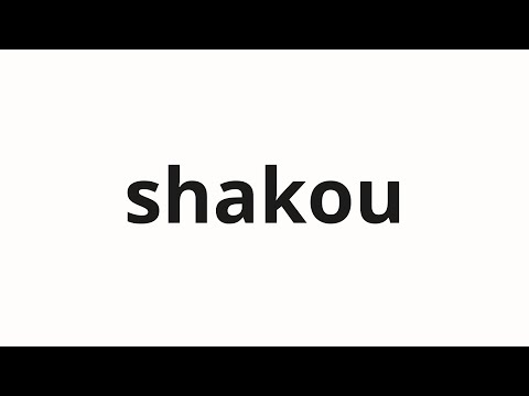 How to pronounce shakou | 遮光 (Shadow shielding in Japanese)