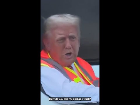 Donald Trump in garbage truck claps back at Biden's controversial comment