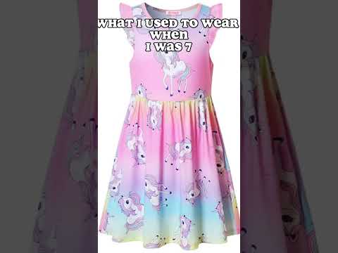 What 7 year olds wear now! Vs what other kids used to wear