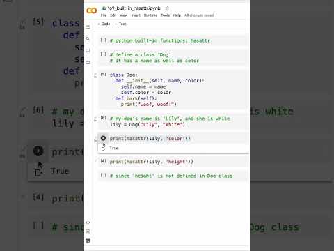 Python built-in functions: hasattr