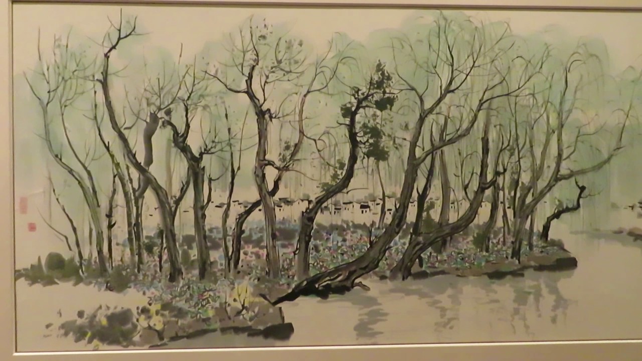 Whisper in museum - 吴冠中， Chinese paintings at Cantor