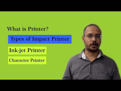 Computer Printers | Types of Printer | Impact Printer (Dot-matrix Printer and Character printers)