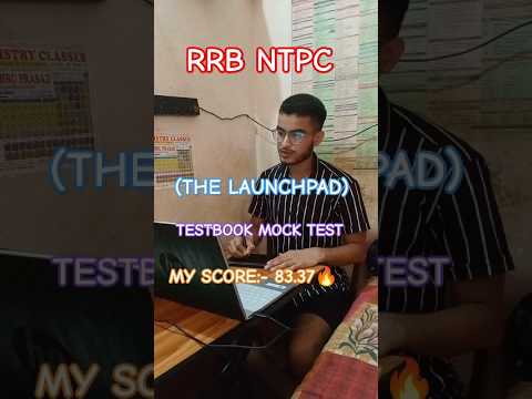 RRB NTPC (THE LAUNCHPAD) TESTBOOK MOCK TEST MARKS ✅ #rrbntpc #rrb #ntpc #ssc#ssccgl #cgl #shorts
