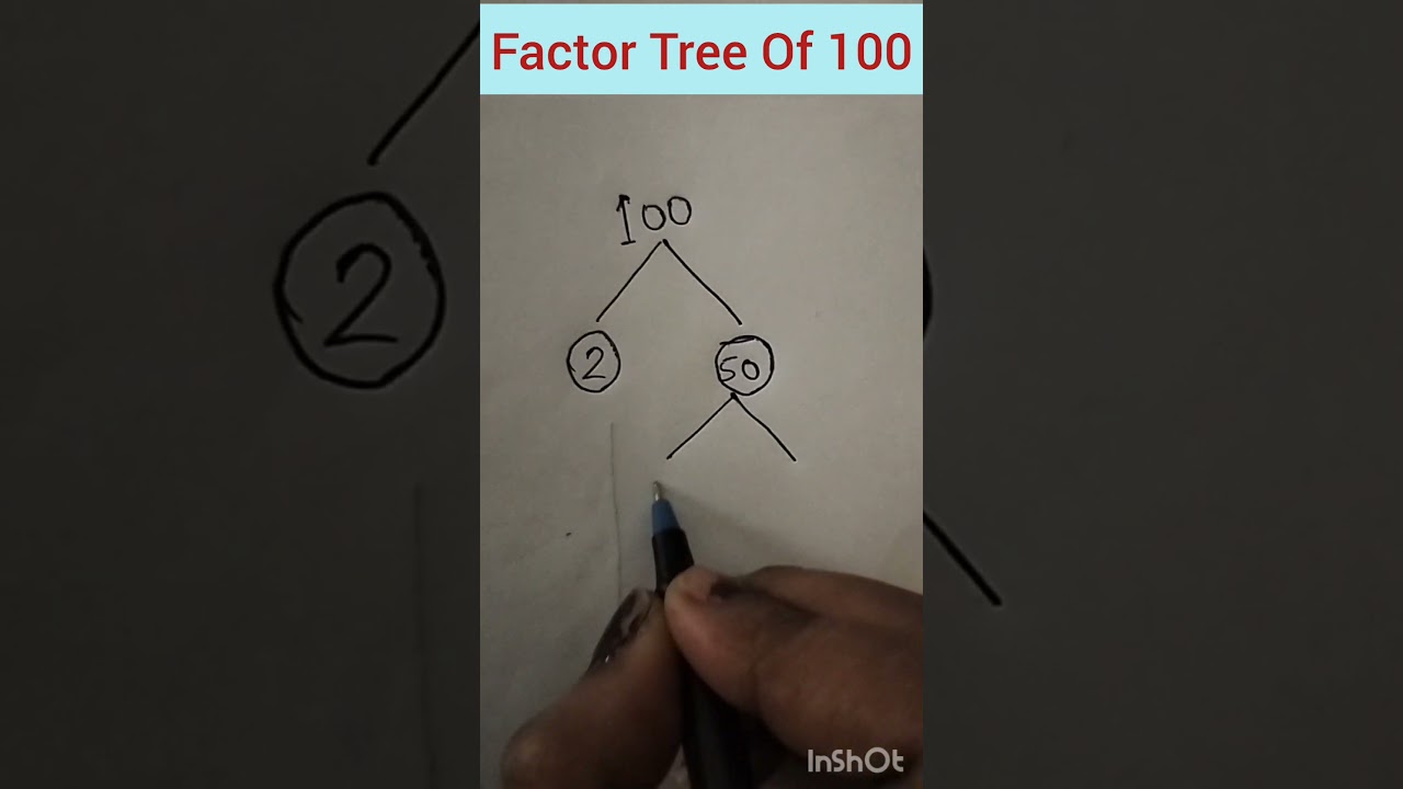 Factor Tree Of 100 # short