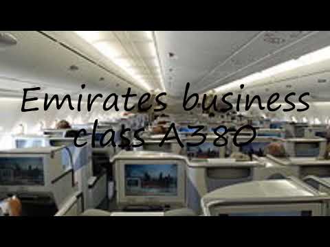 How to pronounce Emirates business class A380 in English?