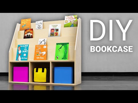 DIY Bookcase for a Kid's Room w/free plans