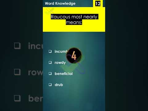 ASVAB Word Knowledge Practice Test 2025 Question 12/70 #shorts #asvabstudyguide