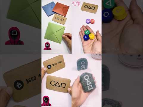 How to make All the DIY games from squid game #shorts #squidgame #diy #craft #challenge