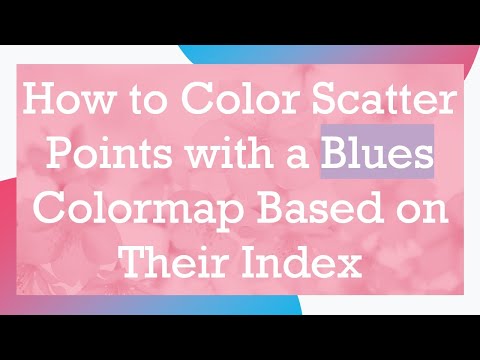How to Color Scatter Points with a Blues Colormap Based on Their Index